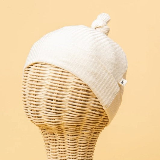 Bamboo Stretch Beanie | Ivory – Mustard Sunday
