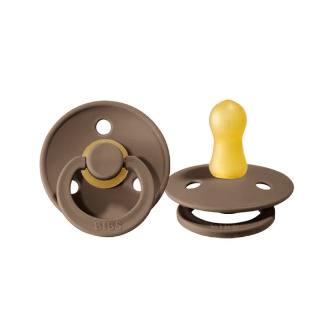 BIBS Colour Dummies (Pacifiers) 2 Pack | Dark Oak – Mustard Sunday